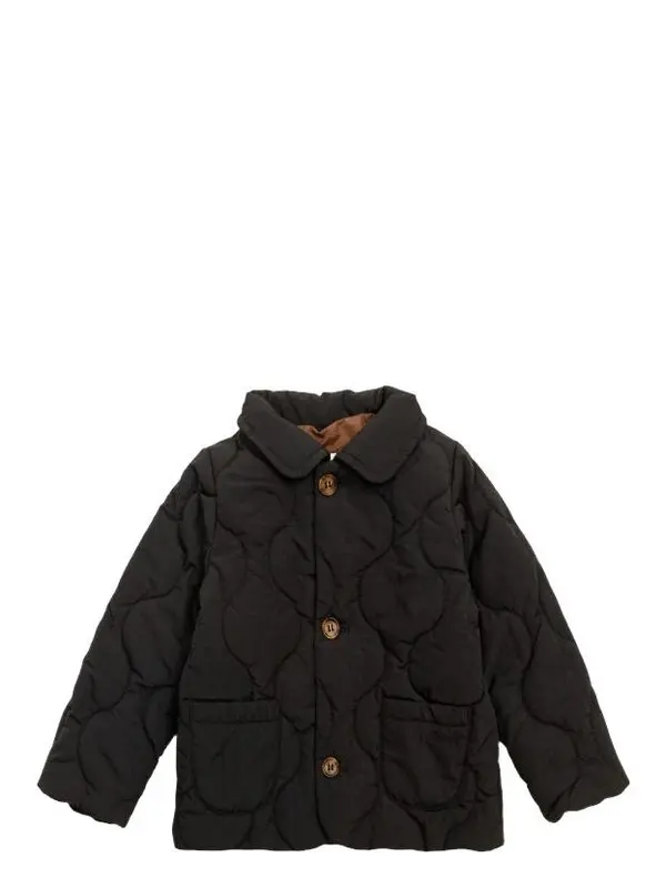 Bonpoint Quilted Cotton Coat - Black