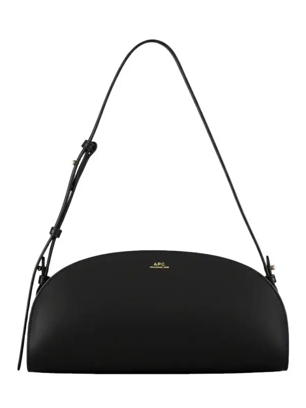A.p.c. Demi Lune Shoulder Bag - Black