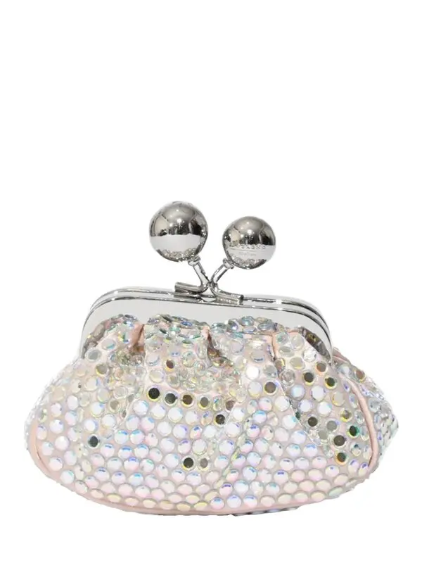 Max Mara Embellished Clutch - White