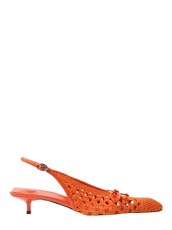 Jacquemus Duelo Slingback Pumps - Orange