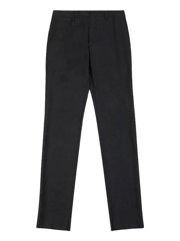 FERRAGAMO Straight Leg Casual Trousers - Black