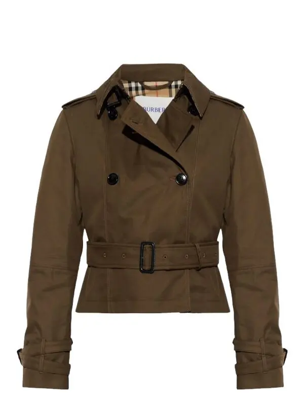 Burberry Short Trench Coat - Juniper Green