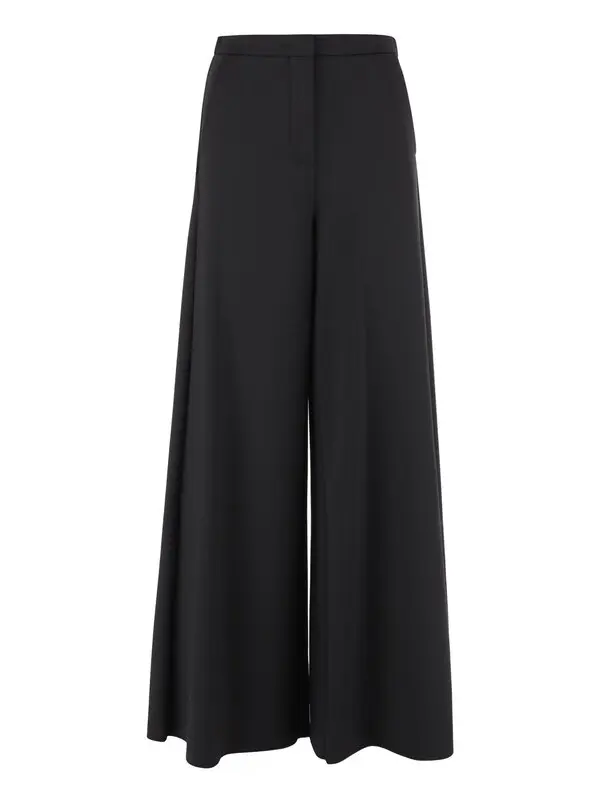 Max Mara Wide-leg Trousers - Black