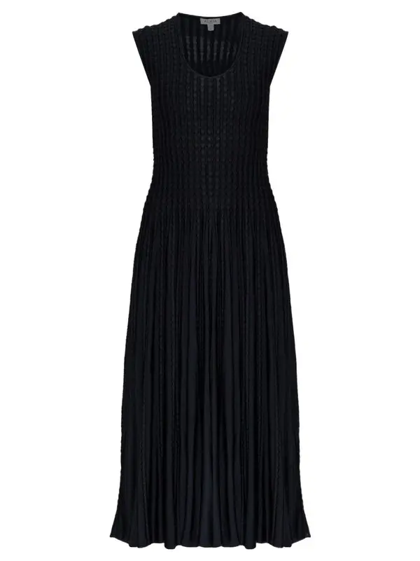 Alaïa Textured Midi Dress - Navy Blue