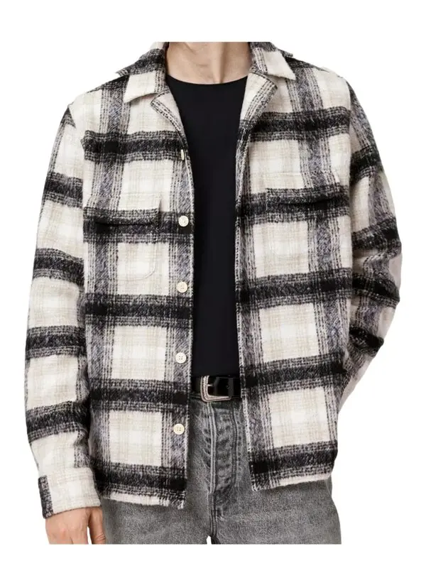 ALLSAINTS Long Sleeve Shirt - Black/gray