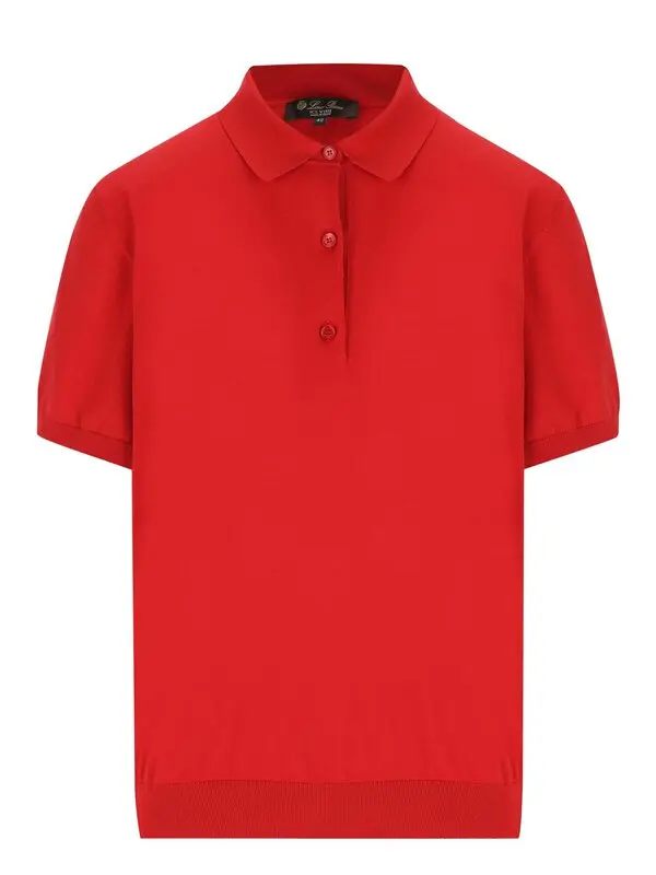 Loro Piana Regular Fit Short-sleeve Polo Shirt - Red