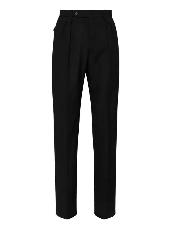 MAISON MARGIELA Straight Leg Tailored Trousers - Black