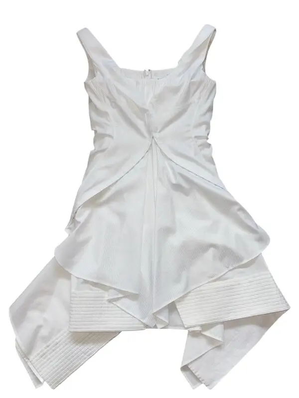 Alexander McQueen Gathered Mini Dress With Asymmetrical Hem - No