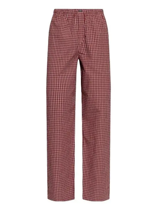 Vetements Checked Wide-leg Trousers - Red