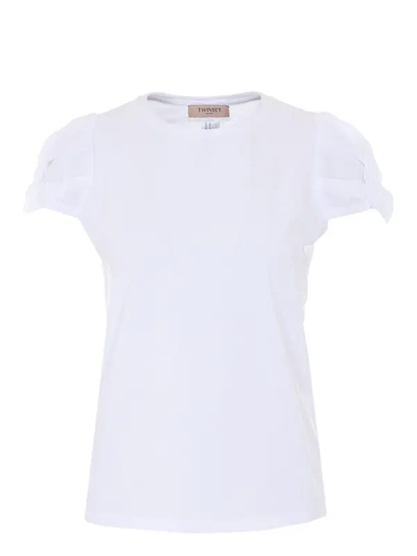TWINSET Puff Sleeve T-shirt - White