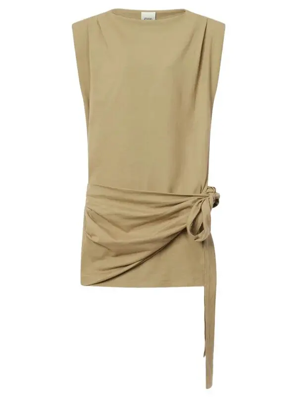 Isabel Marant Étoile Marielle Draped Mini Dress - Bronze Tinted