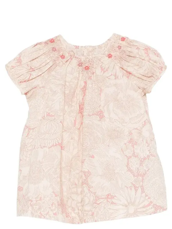 Bonpoint Floral Printed Dress Set - Pink