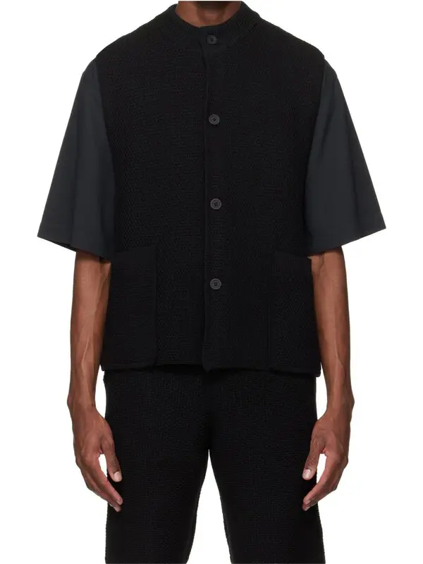 Issey Miyake Knitted Vest - Black