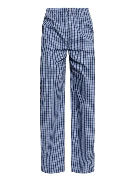 Vetements Plaid Trousers - Blue