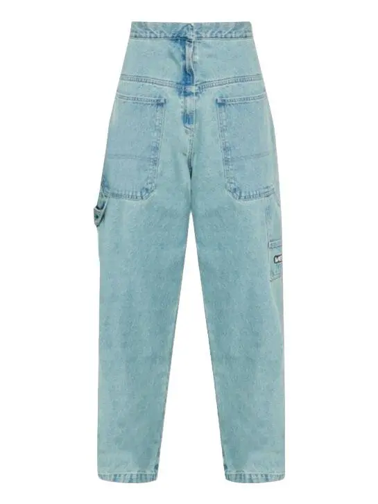Vetements Wide-leg Utility Jeans - Light Blue