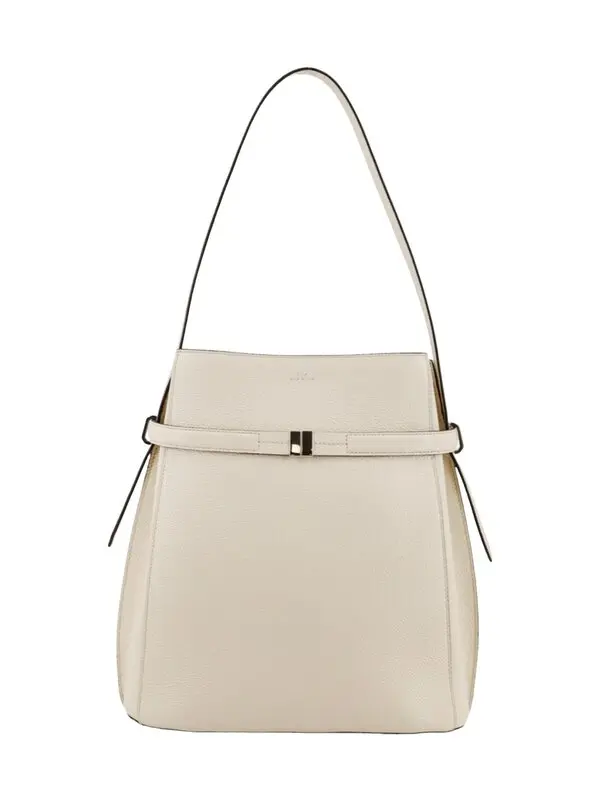 TOTEME Logo Printed Bucket Bag - Milk
