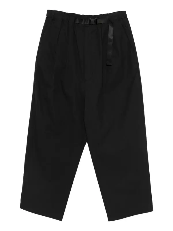Comme Des Garçons Belted Pleated Trousers - Black