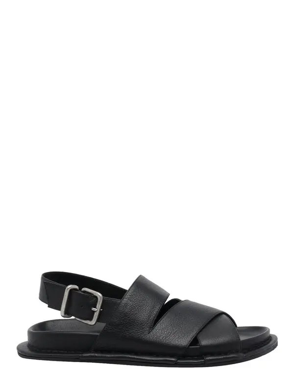 VIC MATIE Travel Low Buckle-fastening Sandals - Black