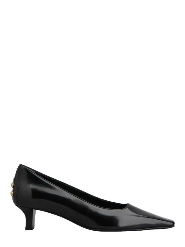 TOD'S T Kitten Heel Pumps With Metal Detailing - Black