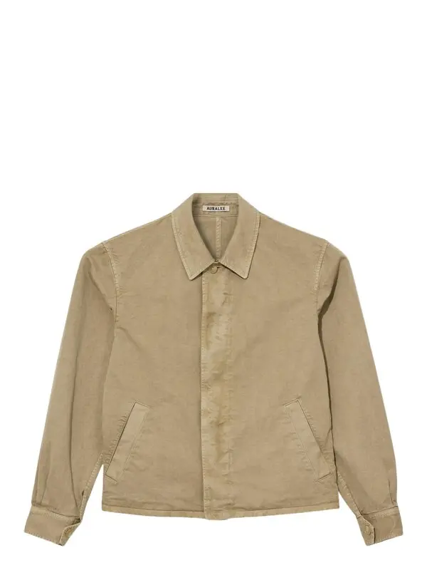 Auralee Collared Long Sleeve Jacket - Nude
