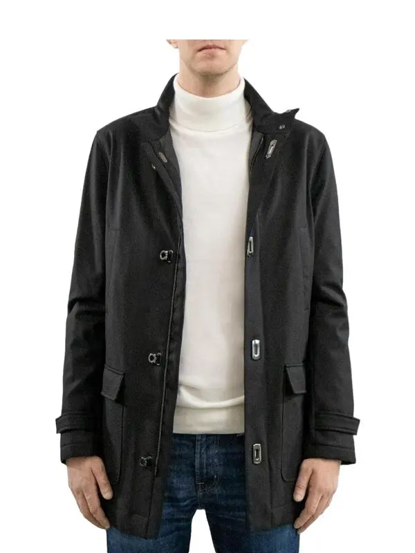 FERRAGAMO Long Sleeve Jacket - Black
