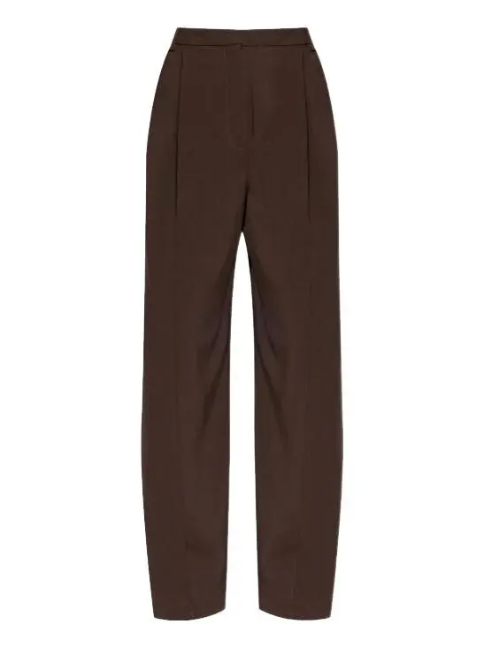 IRO PARIS Tailored Pleated Wide-leg Trousers - Brown
