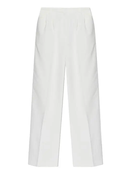 IRO PARIS Pleated Wide-leg Trousers - White