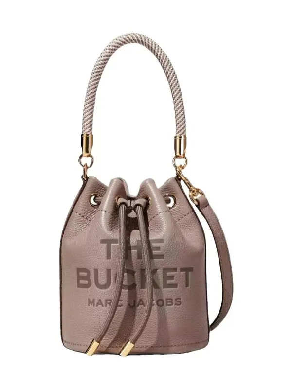 Marc Jacobs Logo Drawstring Bucket Bag - Brown