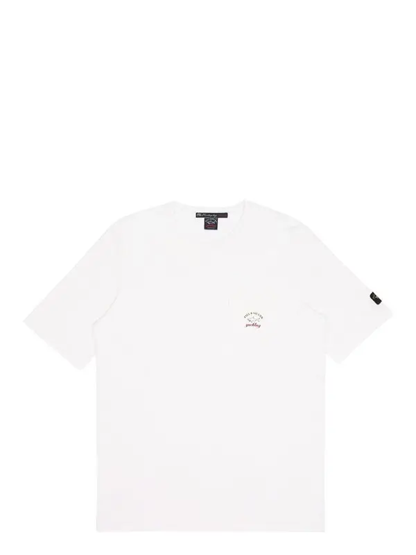 PAUL  SHARK Logo Round-neck T-shirt - White