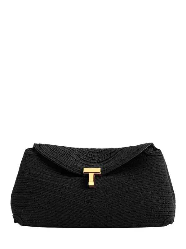 TOTEME T-lock Clutch Bag - Black