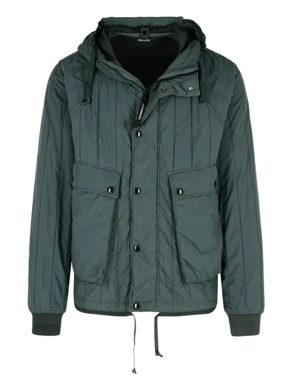 C.P. COMPANY Goggle Hooded Jacket - Green