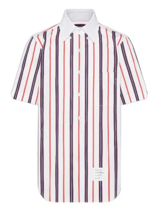 Thom Browne Repp Striped Poplin Shirt - Multicolor