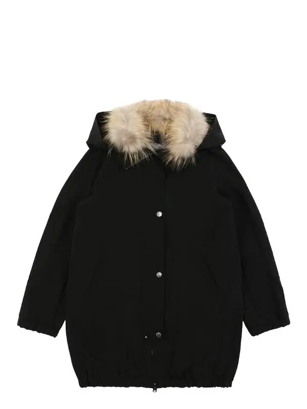 Max Mara Hooded Long Sleeve Jacket - Black