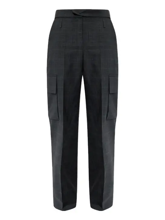 IRO PARIS Plaid Cargo Pants - Grey