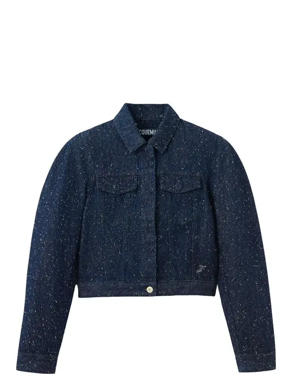 Jacquemus Ovalo De-nîmes Denim Jacket - Navy