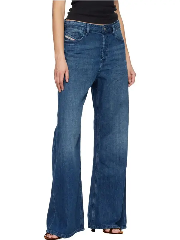 DIESEL® Belt Loop Wide-leg Jeans - Blue