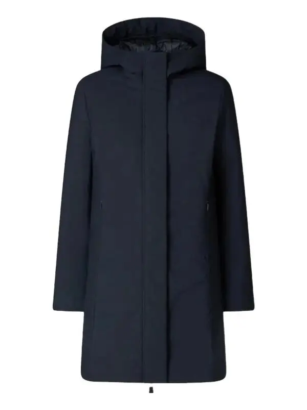 SAVE THE DUCK Long-sleeved Hooded Coat - Black