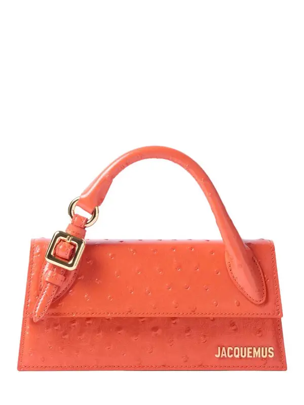 Jacquemus The Long Chiquito Buckled Handbag - Red-orange