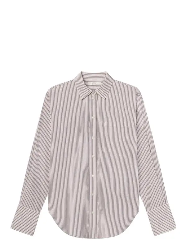 FRAME Long Sleeve Shirt With Lapel Collar - Pink