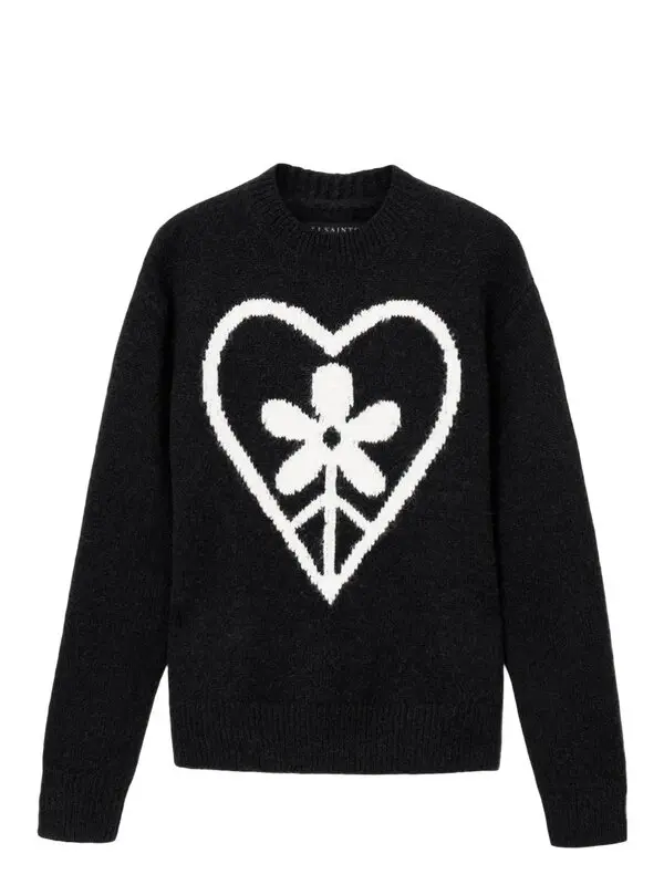 ALLSAINTS Finden Intarsia Knitwear - Black