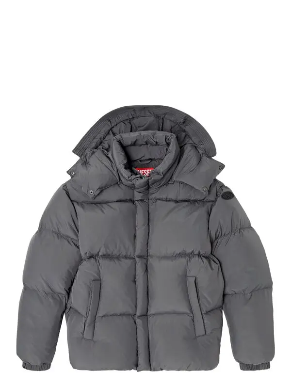 DIESEL® W-rolfys-wrd Hooded Padded Jacket - Grey