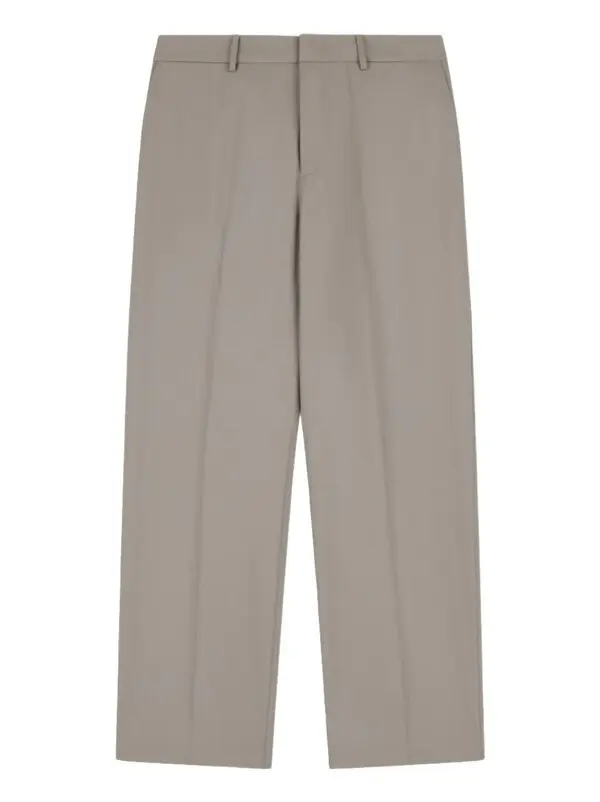 Emporio Armani Tailored Virgin Wool Trousers - Grey