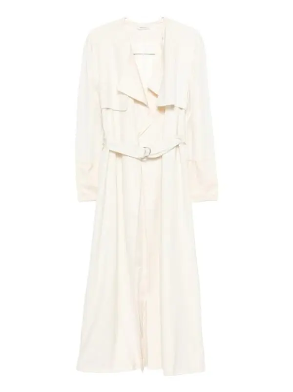 ENTIRE STUDIOS Vela Belted Trench Coat - White