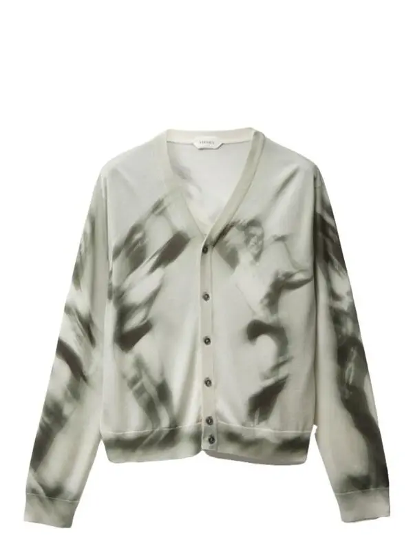 Versace Printed Knitted Cardigan - Multicolor