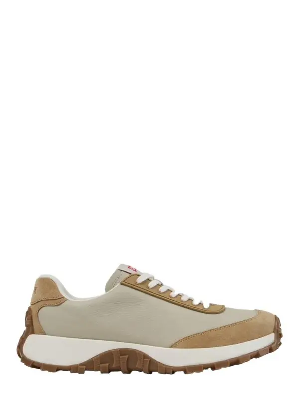 Camper Suede Paneled Sneakers - Nude