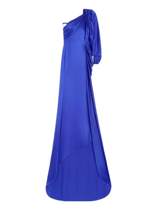 Valentino Garavani Crepe Satin Gown - Blue