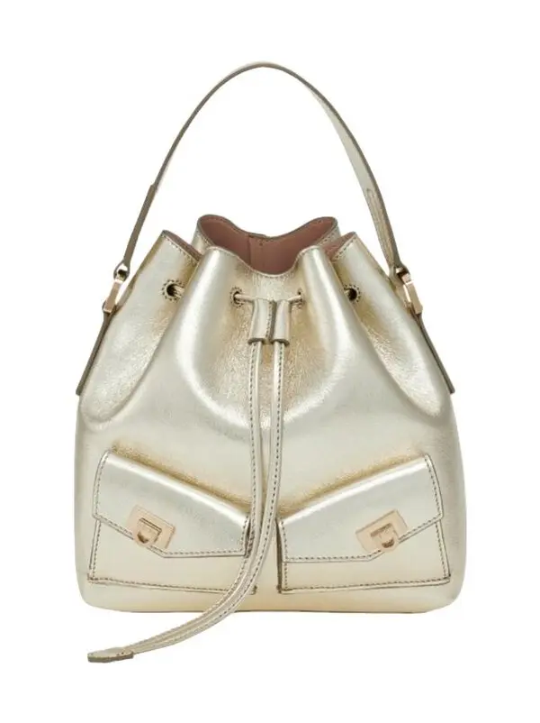 FERRAGAMO Multipocket Bucket Bag - Champagne