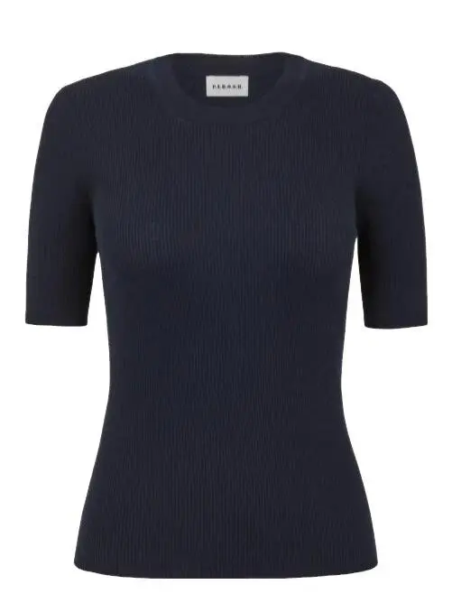 P.a.r.o.s.h Ribbed Short-sleeve T-shirt - Black