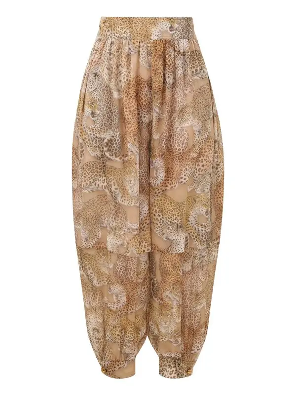 Zimmermann Rebellion Harem Pants - Latte Leopard