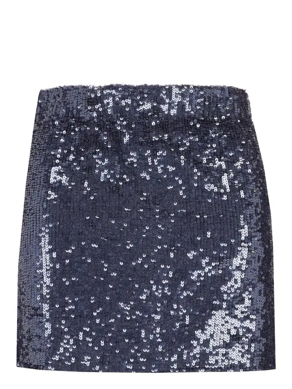 P.a.r.o.s.h Sequin Embellished Mini Skirt - Black